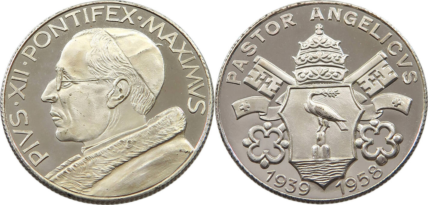 VATICAN MEDAL 1958 Pius XII. (1939-1958) PROOF | MA-Shops