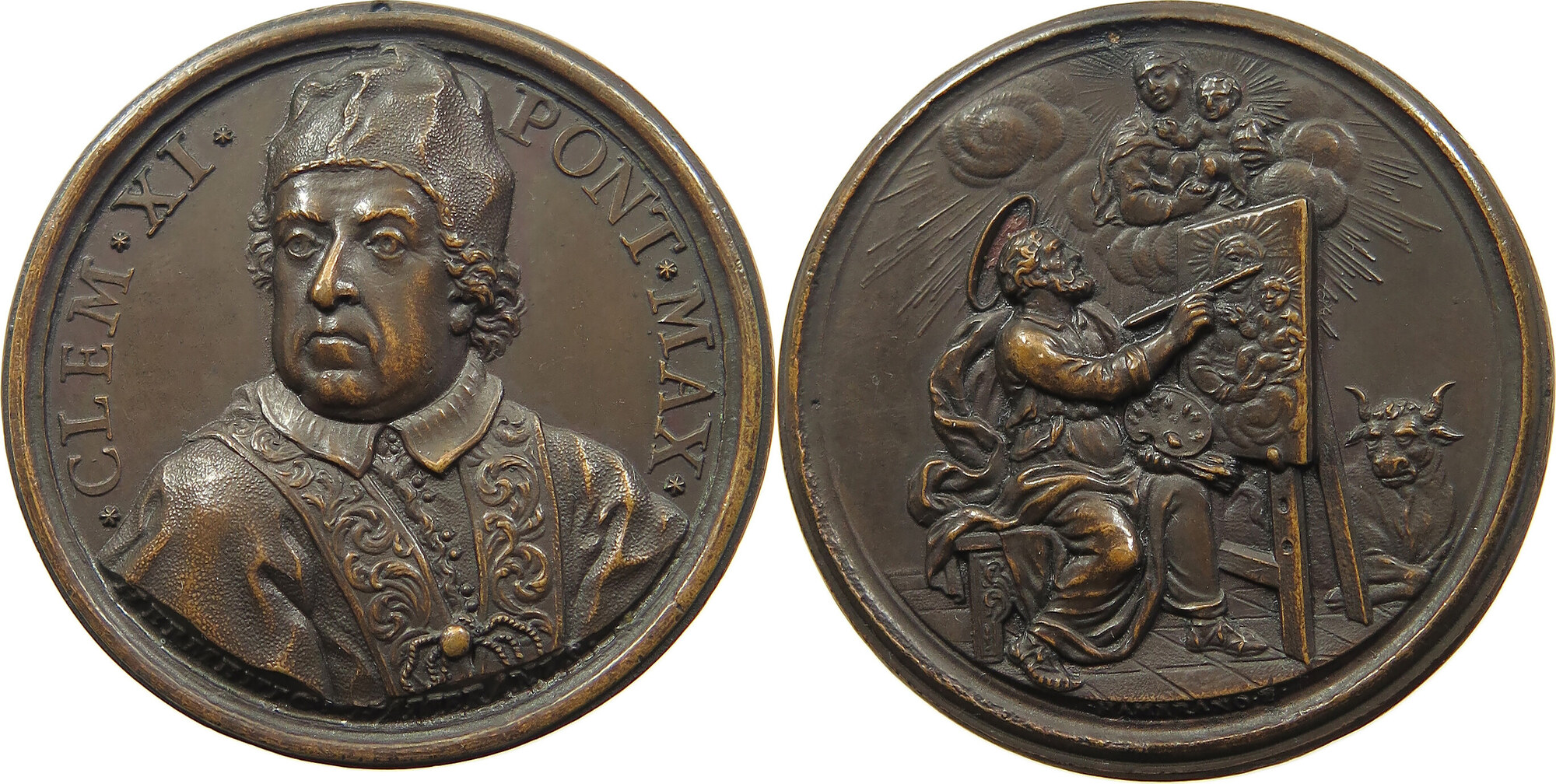 VATICAN MEDAL Clemens XI. 1700-1721 VZ | MA-Shops