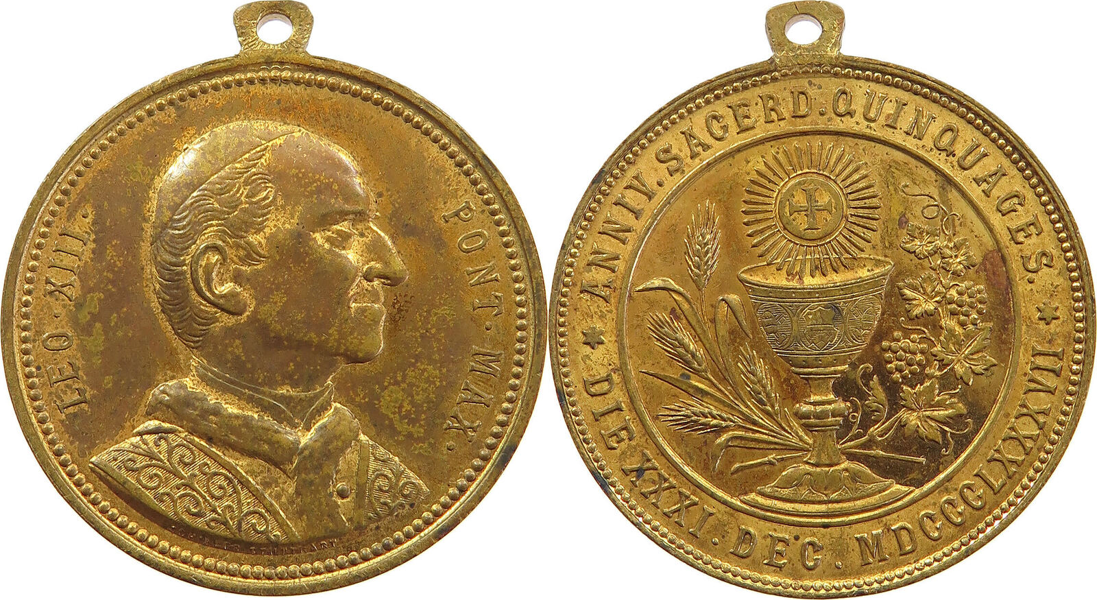 VATICAN MEDAL 1887 Leo XIII. (1878 - 1903) VZ | MA-Shops