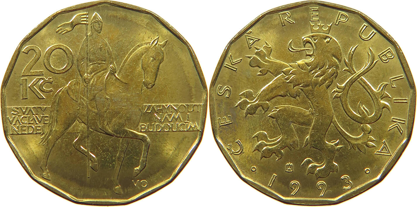 CZECH REPUBLIC 20 KORUN 1993 vz | MA-Shops