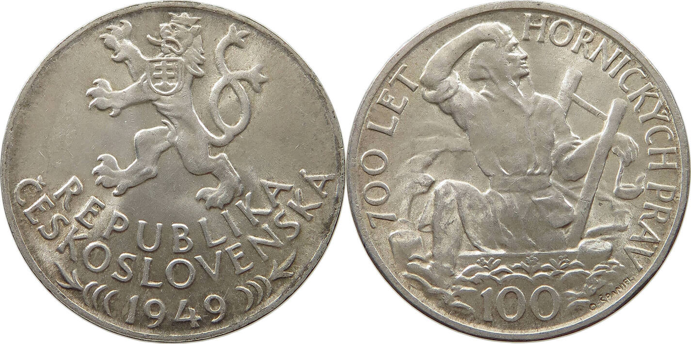 CZECHOSLOVAKIA 100 KORUN 1949 SS-VZ | MA-Shops