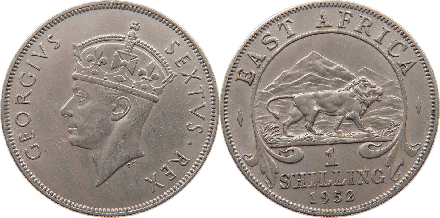 EAST AFRICA SHILLING 1952 George VI. (1936-1952) SS+ | MA-Shops
