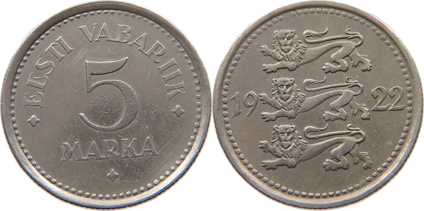 ESTONIA 5 MARKA 1922 SS | MA-Shops