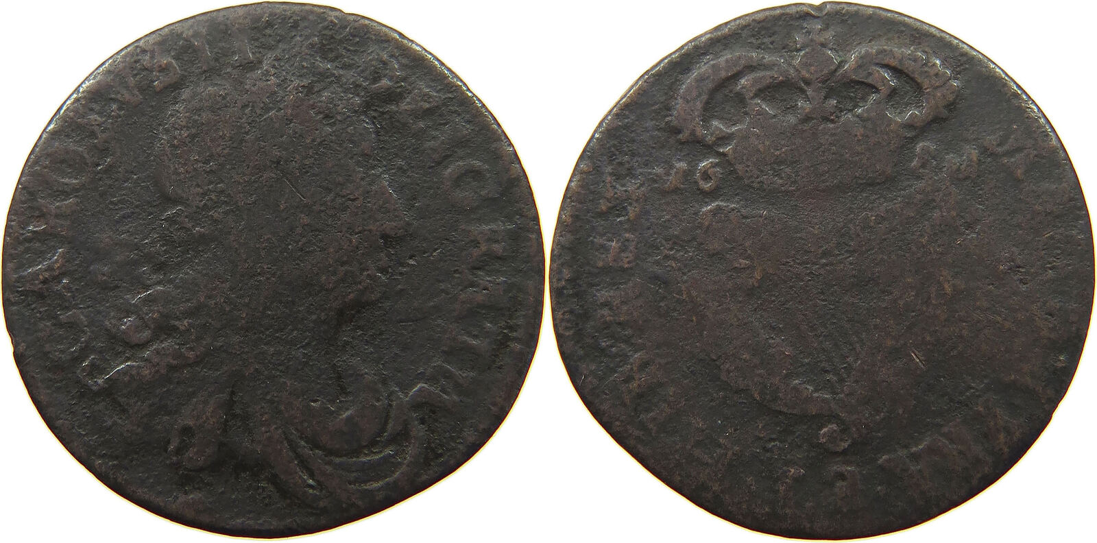 IRELAND 1/2 PENNY 1681 Charles II (1660-1685) S | MA-Shops