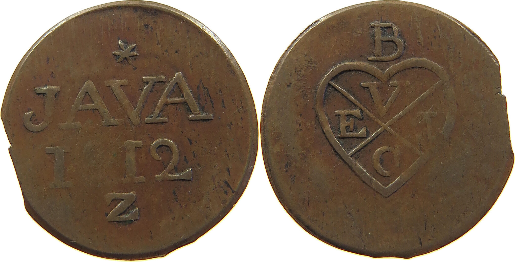 NETHERLANDS EAST INDIES DUIT 1812 JAVA Z SS- | MA-Shops