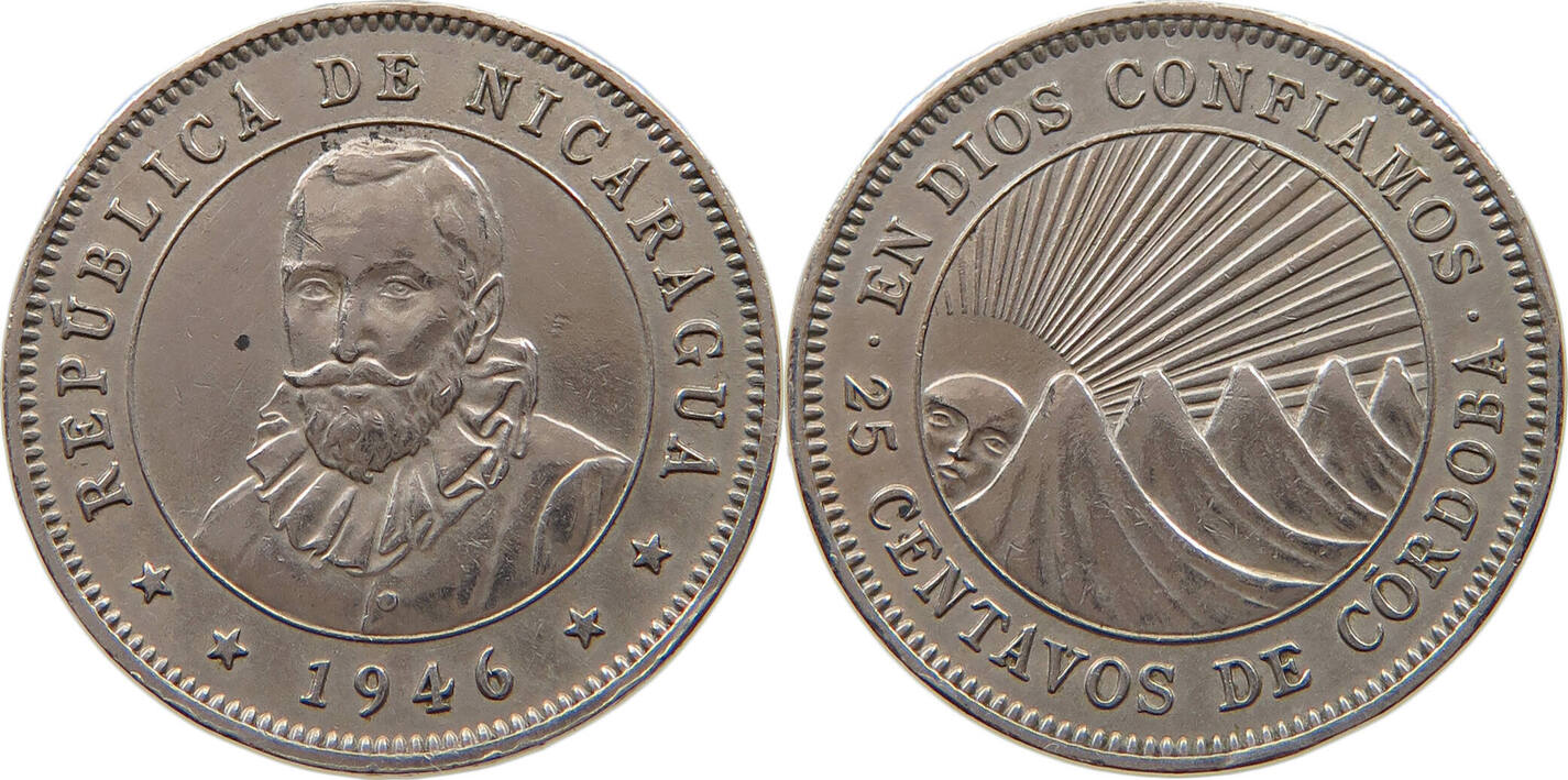 NICARAGUA 25 CENTAVOS 1946 SS | MA-Shops