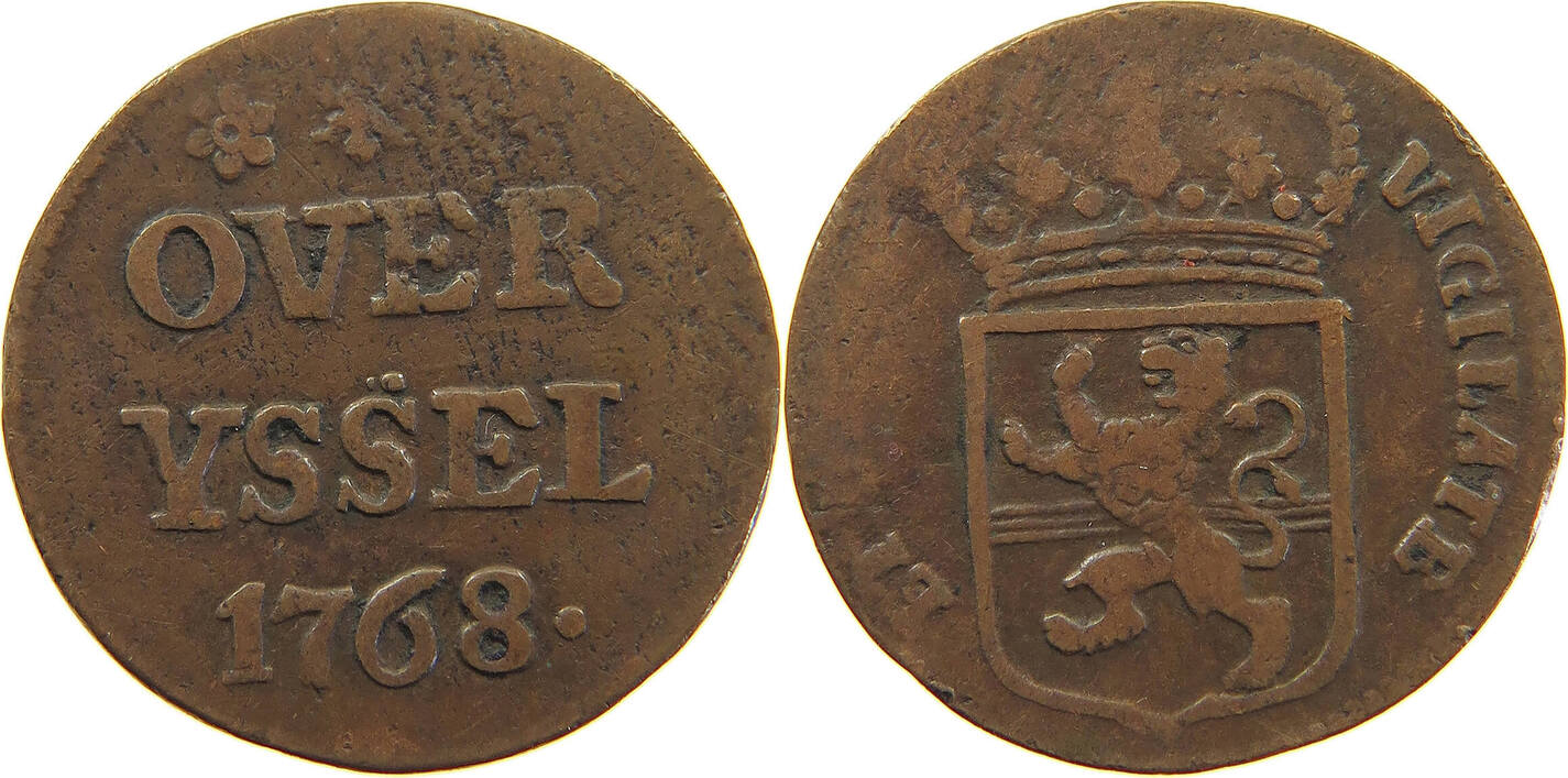 NETHERLANDS DUIT 1768 OVERIJSSEL S-SS | MA-Shops