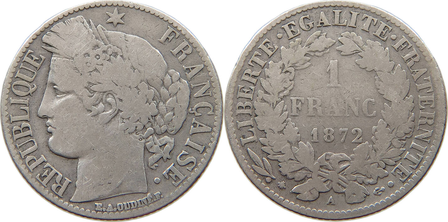 FRANCE FRANC 1872 A S | MA-Shops