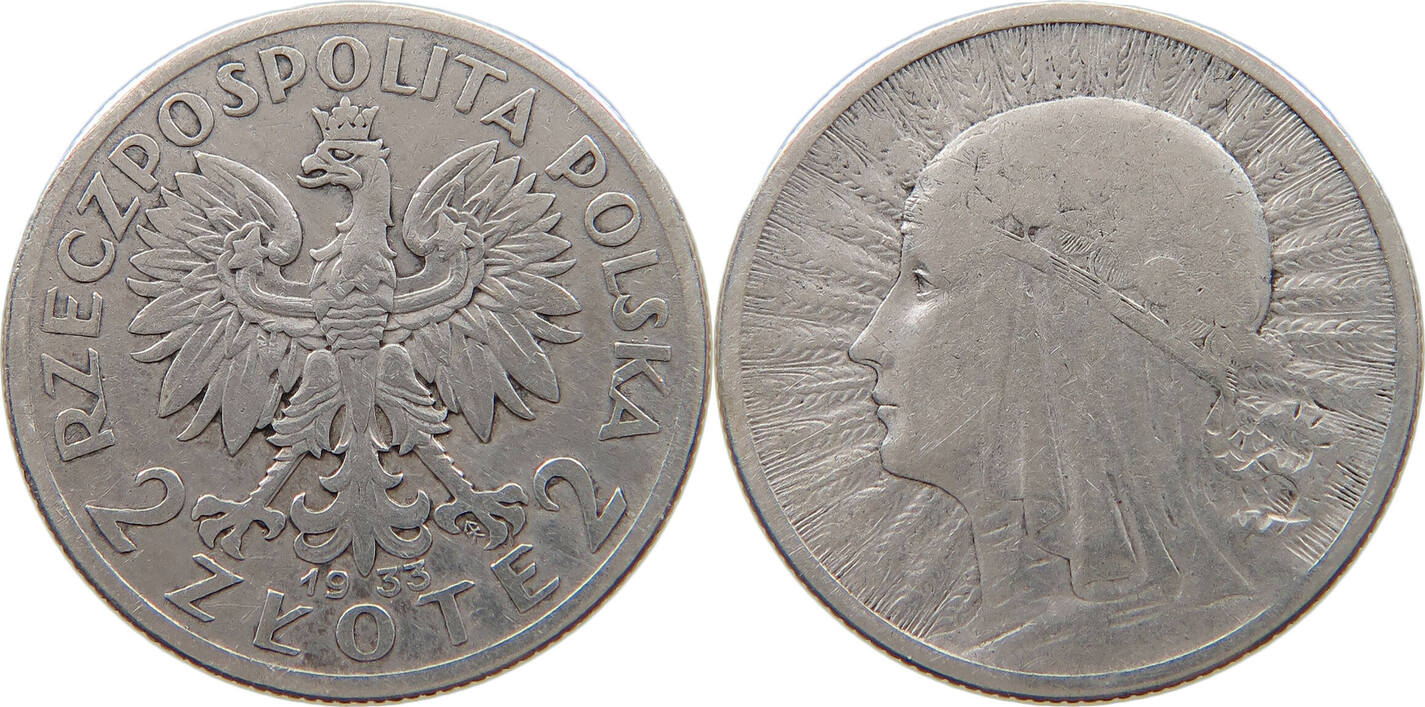 POLAND 2 ZLOTE 1933 SS | MA-Shops