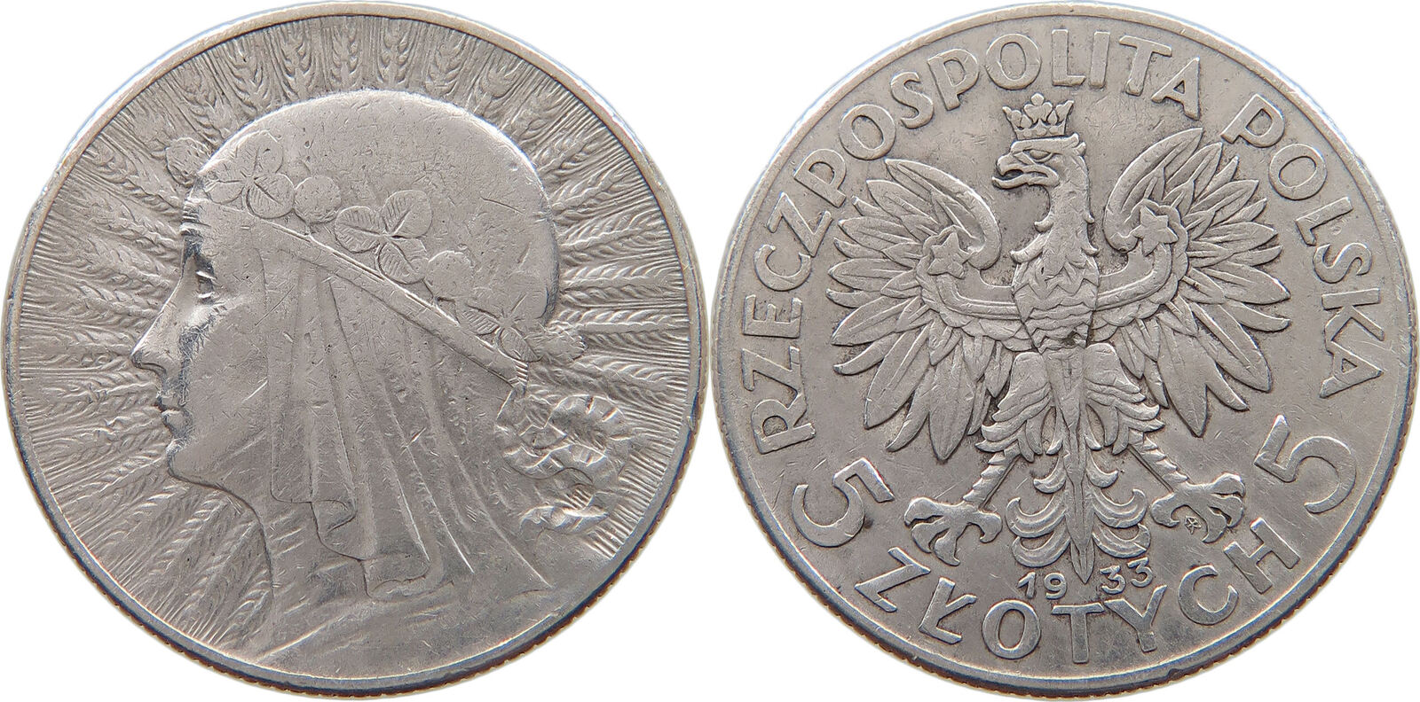 POLAND 5 ZLOTYCH 1933 SS | MA-Shops