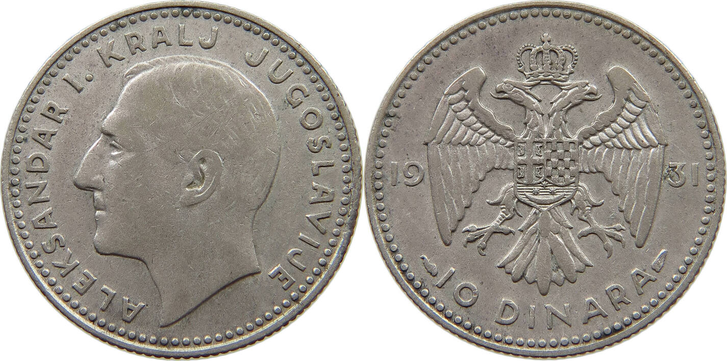 YUGOSLAVIA 10 DINARA 1931 ALEXANDER I (1921–1934) SS | MA-Shops