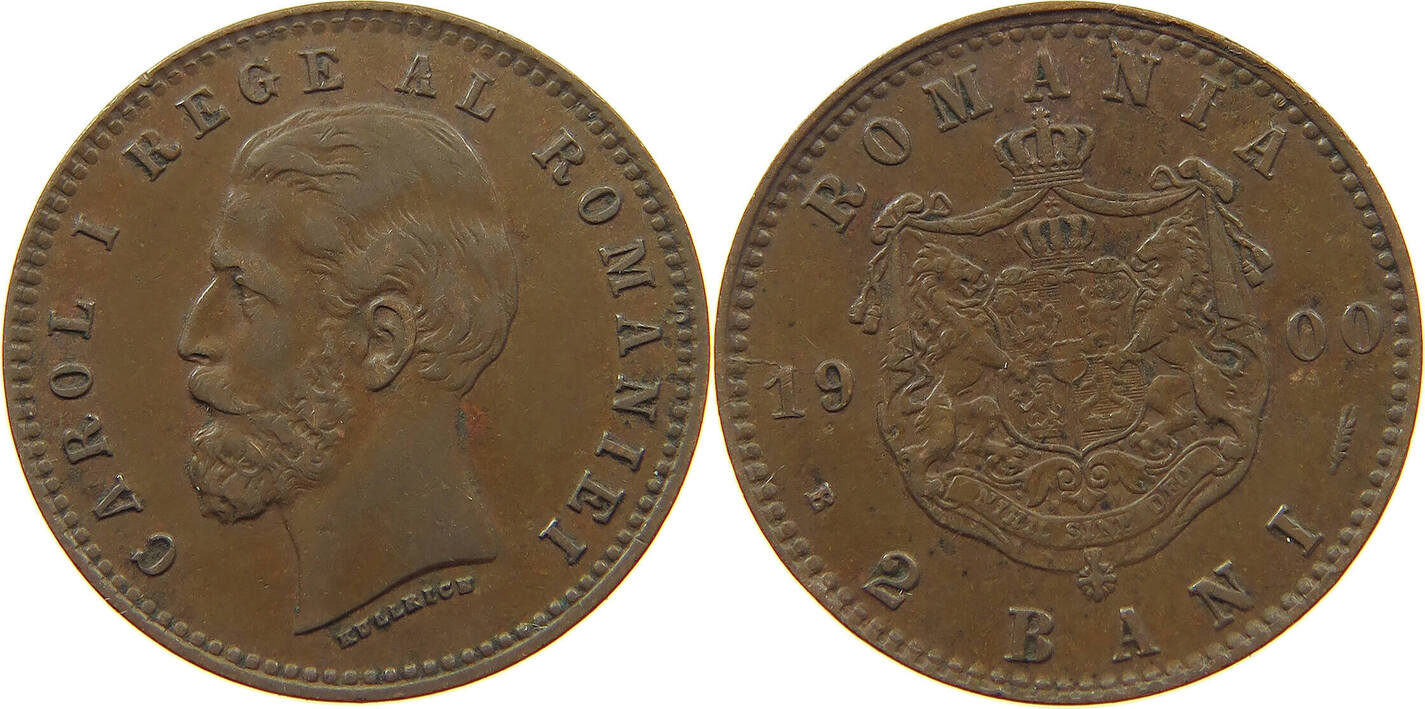 ROMANIA 2 BANI 1900 Carol I. 1866-1914 SS | MA-Shops