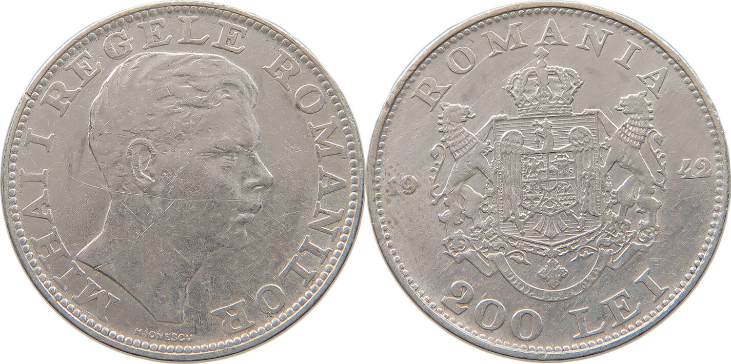 ROMANIA 200 LEI 1942 Mihai I. 1940-1947 SS | MA-Shops