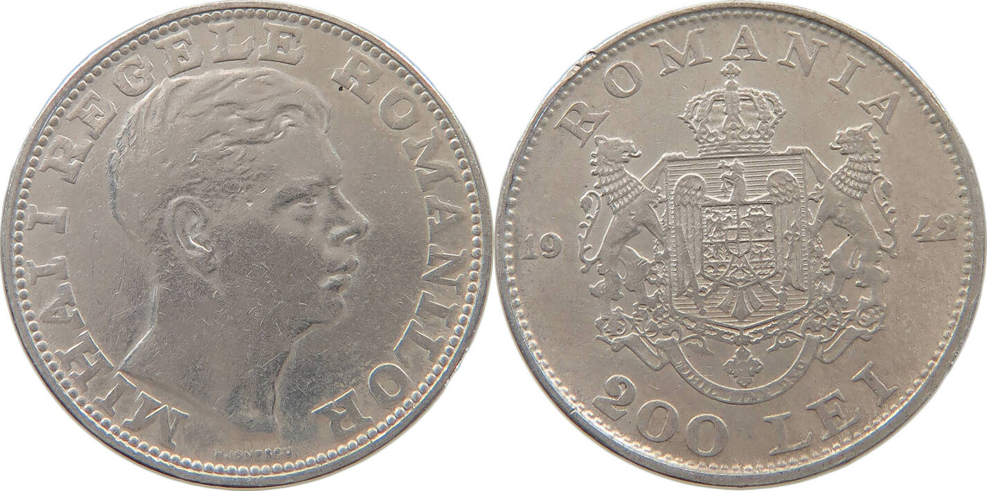 ROMANIA 200 LEI 1942 Mihai I. 1940-1947 SS | MA-Shops