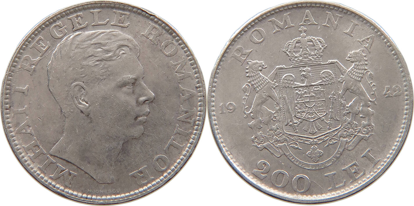 ROMANIA 200 LEI 1942 Mihai I. 1940-1947 SS | MA-Shops