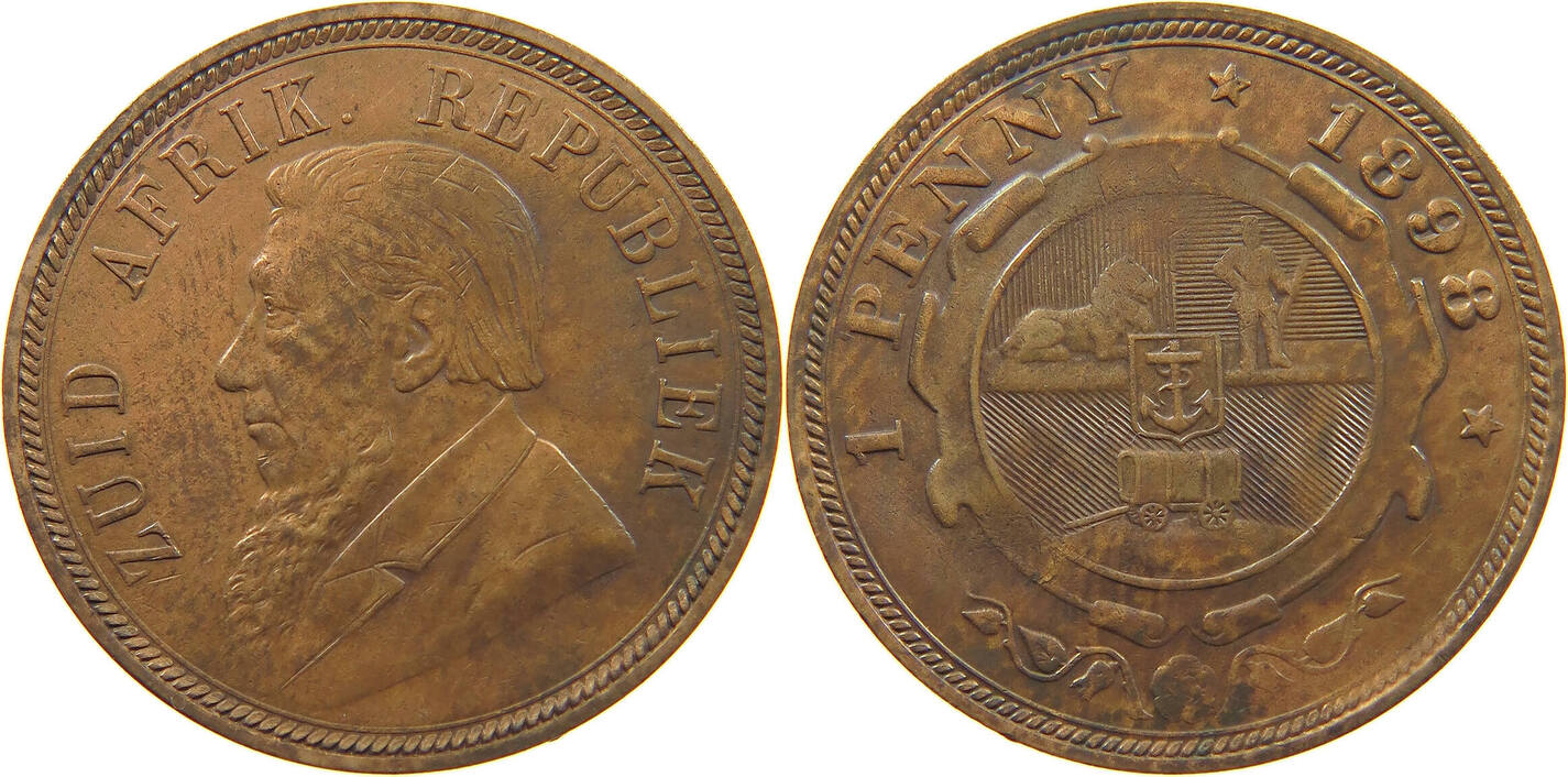 SOUTH AFRICA PENNY 1898 SS | MA-Shops