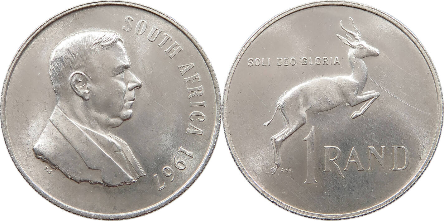 SOUTH AFRICA RAND 1967 SS+ | MA-Shops