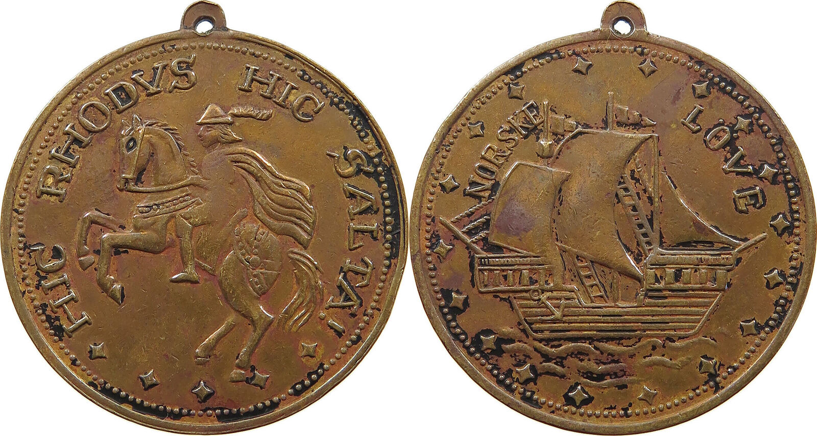 NORWAY MEDAL NORSKE LOVE HIC RHODUS HIC SALTA SS | MA-Shops