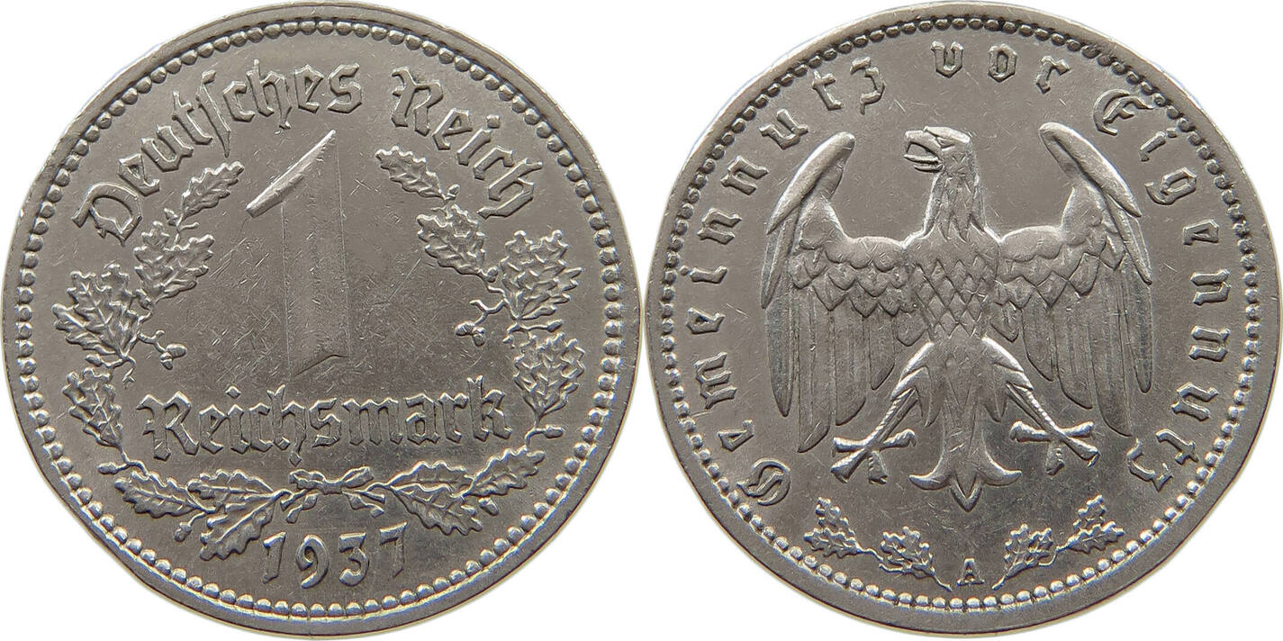 DRITTES REICH MARK 1937 A J.354 SS | MA-Shops