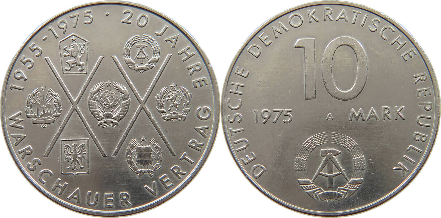 DDR 10 MARK 1975 Warschauer Vertrag SS-VZ | MA-Shops