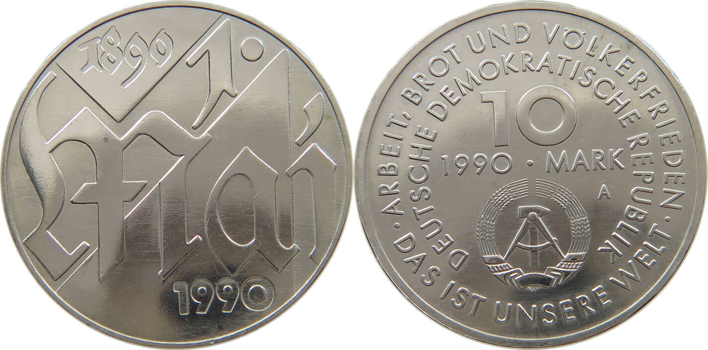 DDR 10 MARK 1990 Tag der Arbeit, 1. Mai VZ | MA-Shops