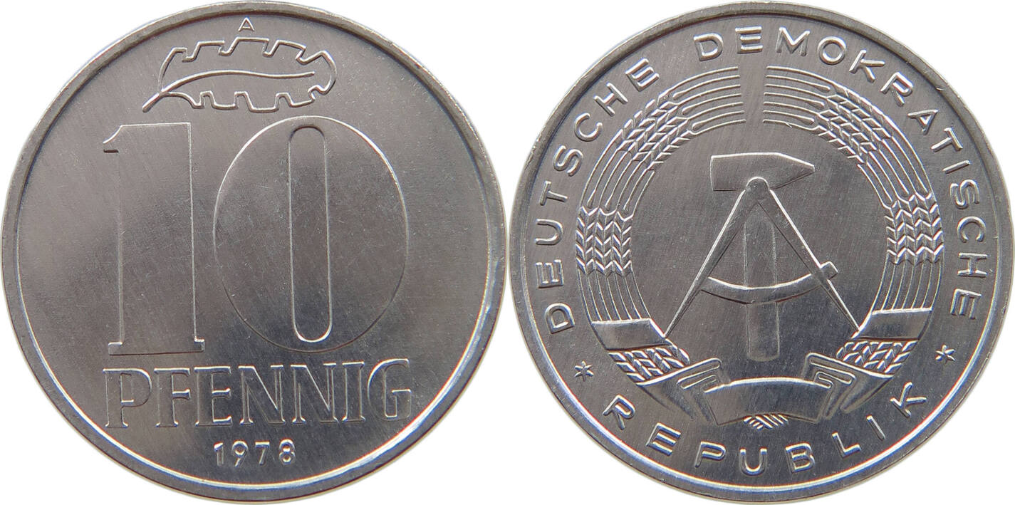 DDR 10 PFENNIG 1978 VZ | MA-Shops