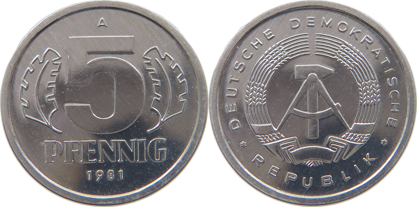 DDR 5 PFENNIG 1981 EXPORT VZ | MA-Shops