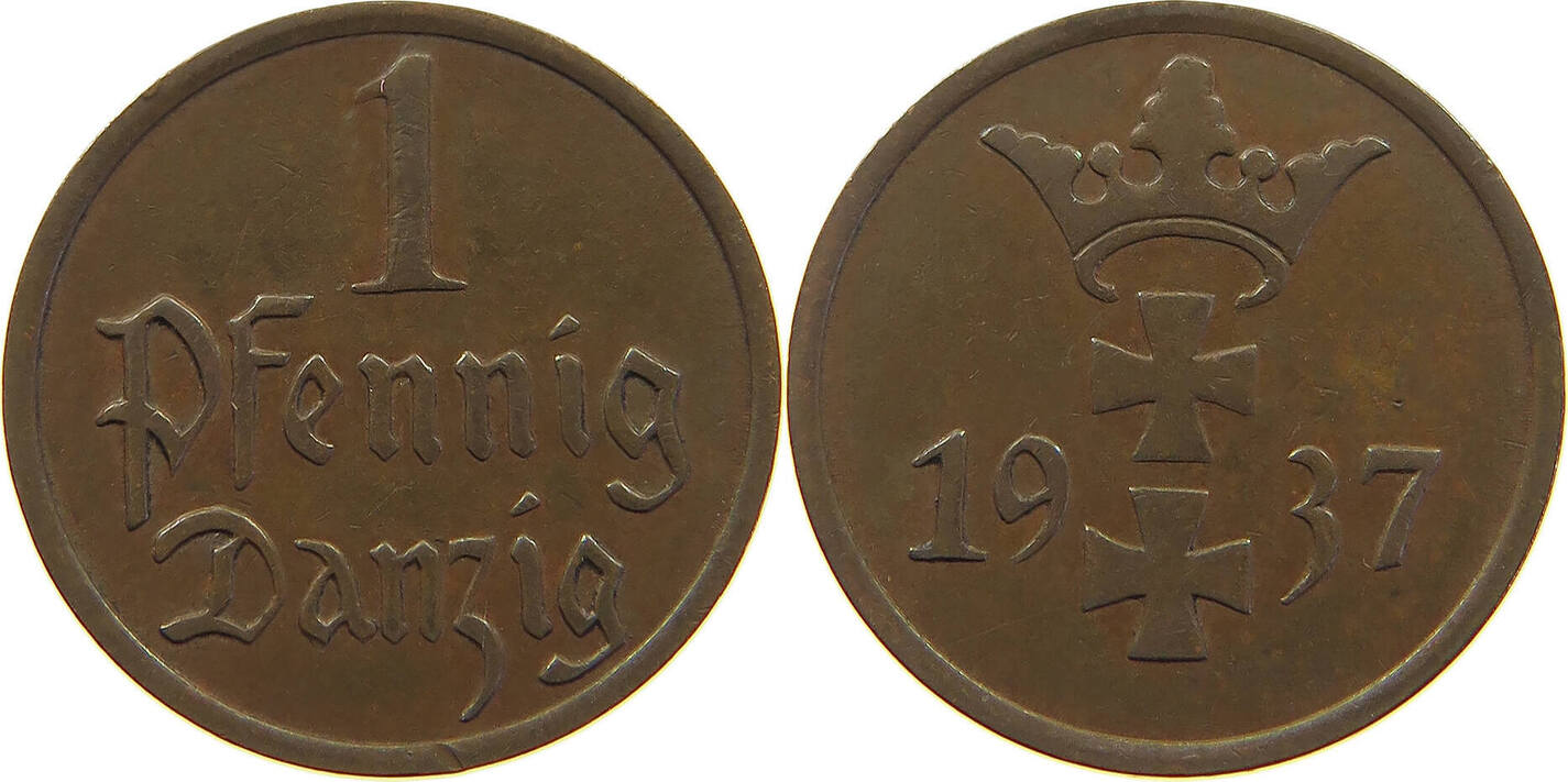 DANZIG PFENNIG 1937 SS | MA-Shops