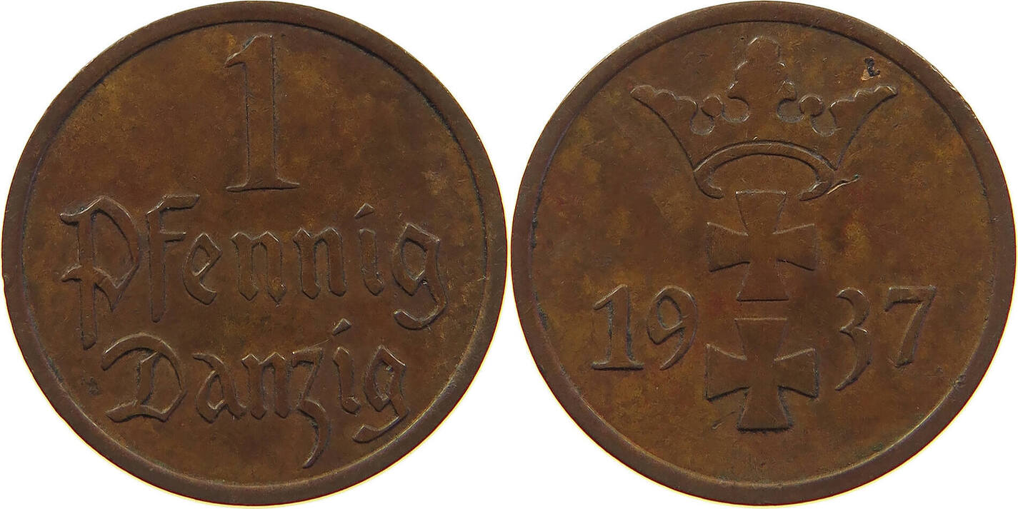 DANZIG PFENNIG 1937 SS | MA-Shops