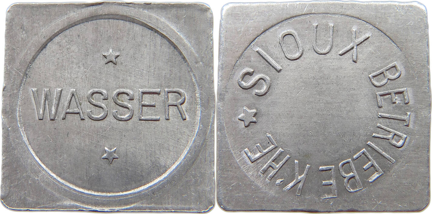 WEIMARER REPUBLIK JETON 1 WASSER SIOUX SS | MA-Shops