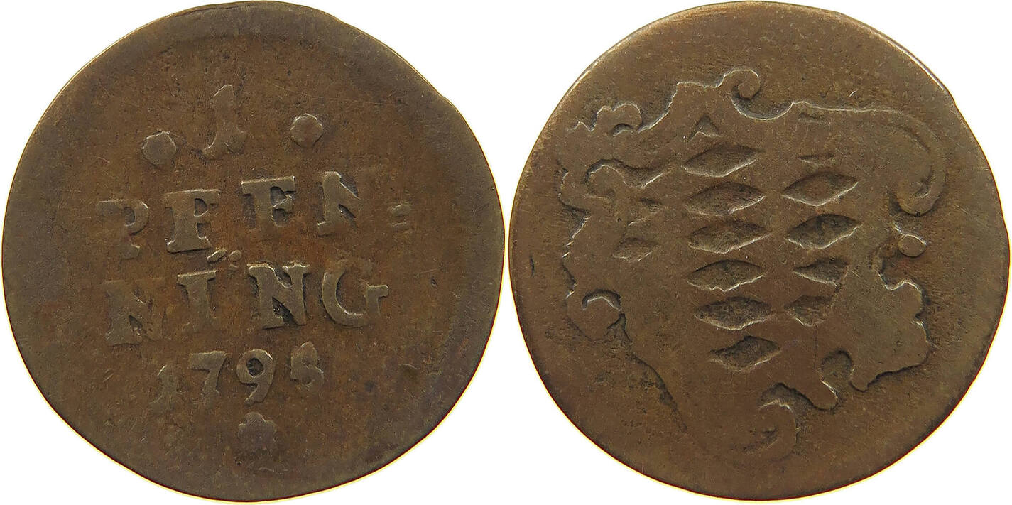 BAYERN PFENNIG 1795 Karl Theodor (1777-1799) S | MA-Shops