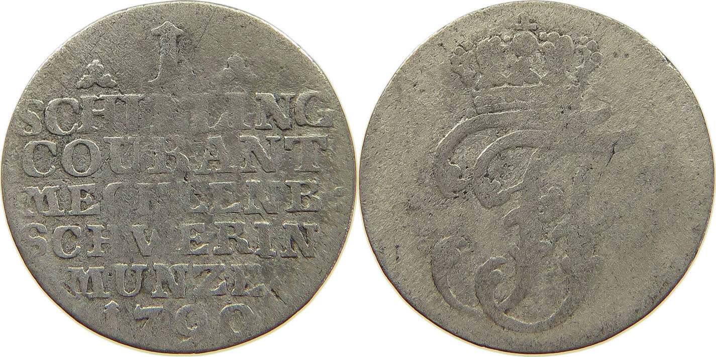 MECKLENBURG SCHWERIN SCHILLING 1799 Friedrich Franz I., 1785 - 1837 S | MA-Shops