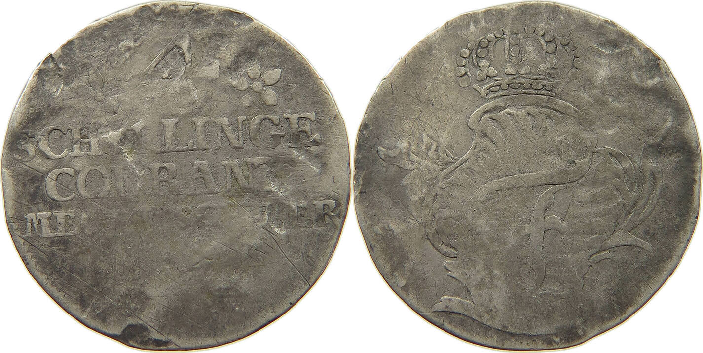 MECKLENBURG SCHWERIN 4 SCHILLING Friedrich 1756-1785. S | MA-Shops