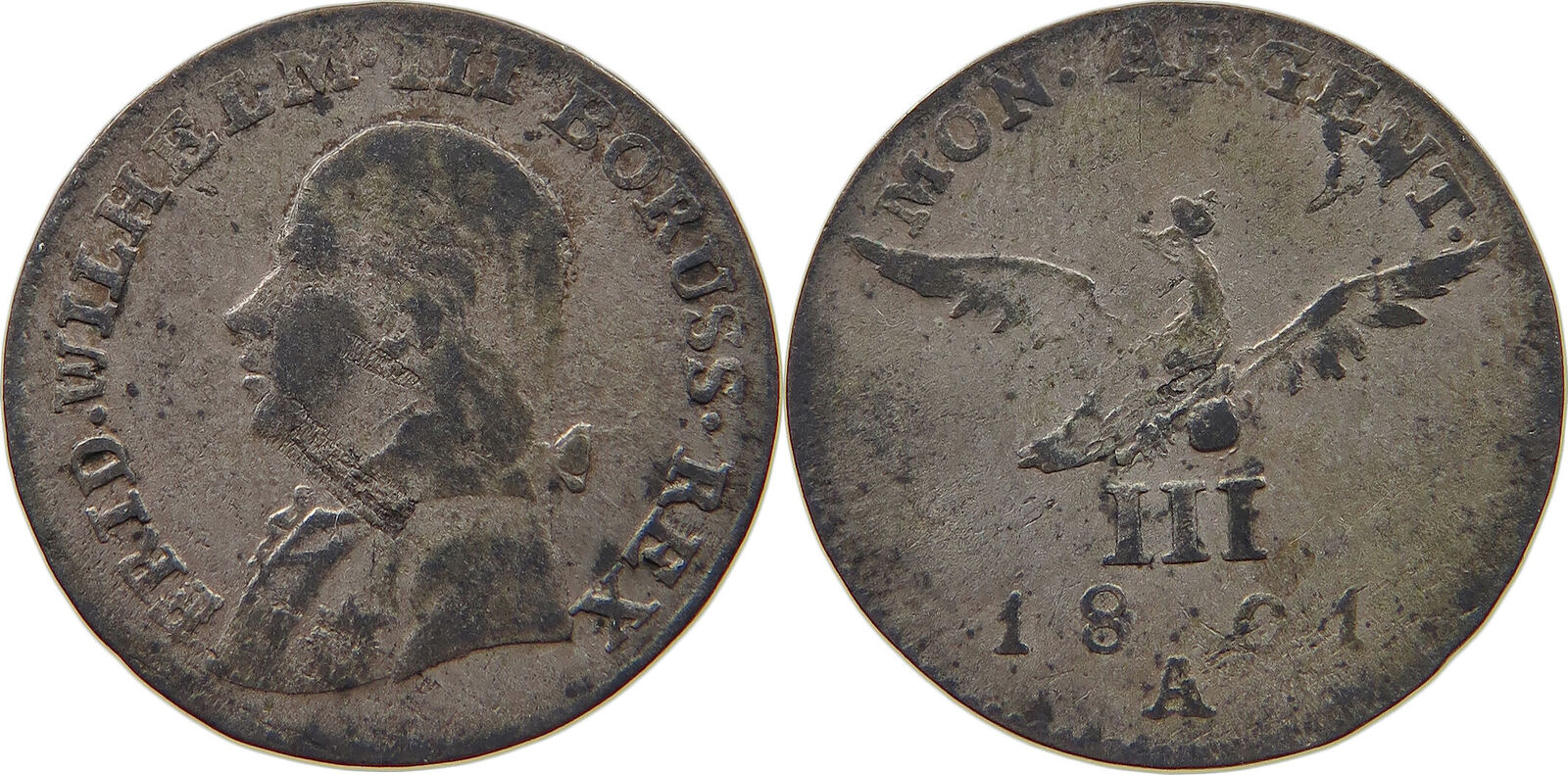 BRANDENBURG PREUSSEN 3 GRÖSCHER 1801 A Friedrich Wilhelm III. (1797-1840) SS | MA-Shops