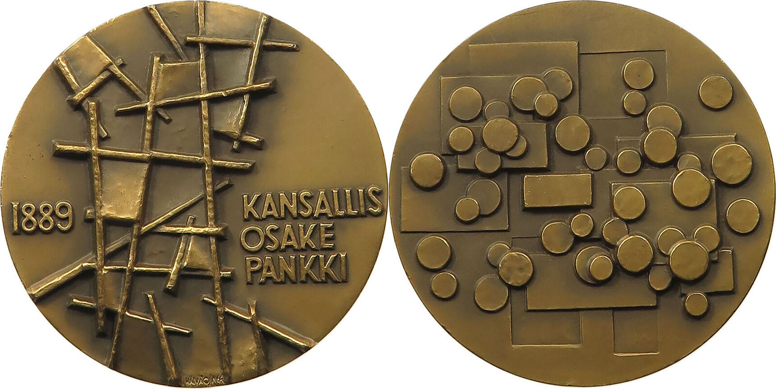 FINLAND MEDAL 1989 Kansallis osake Pankki VZ | MA-Shops
