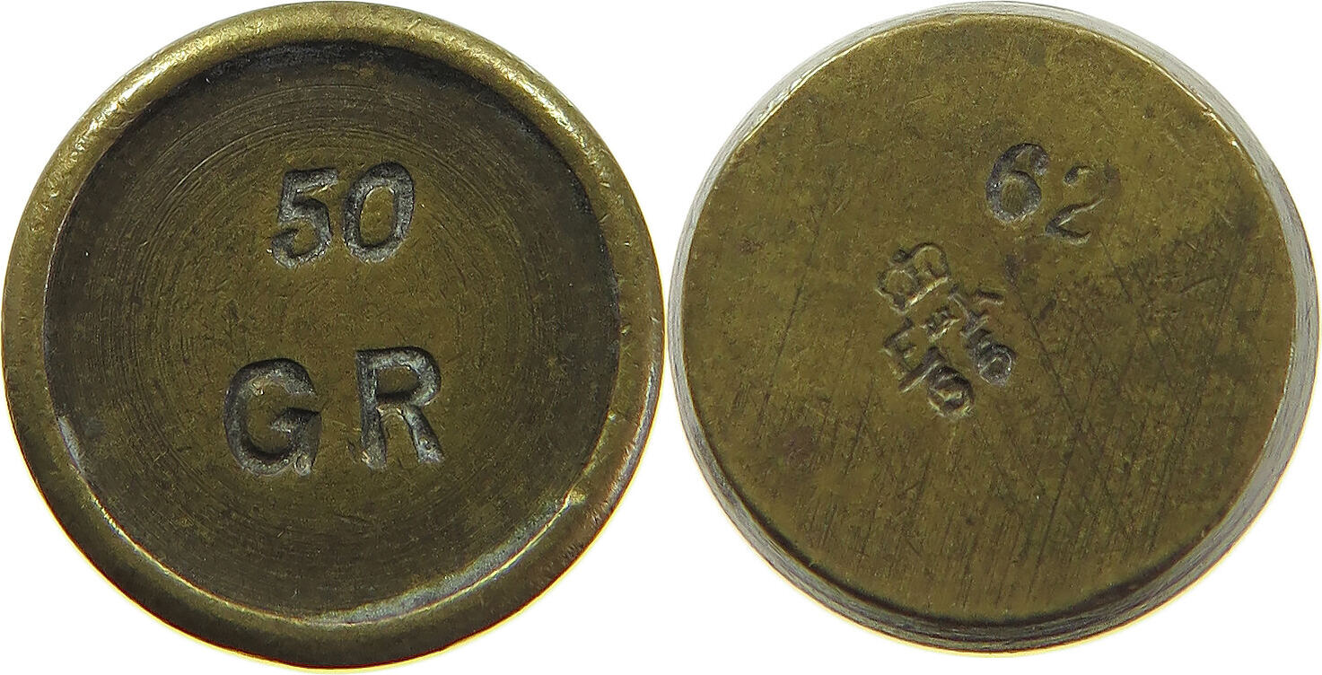 GREAT BRITAIN 50 GRAINS COIN WEIGHT SS | MA-Shops