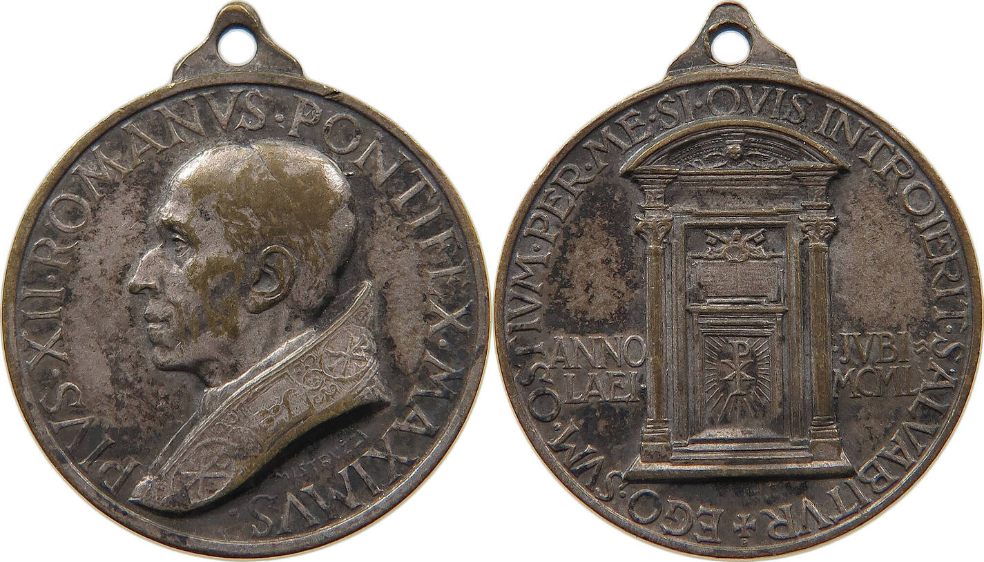 VATICAN MEDAL 1950 Pius XII. (1939-1958) MISTRUZZI SS | MA-Shops