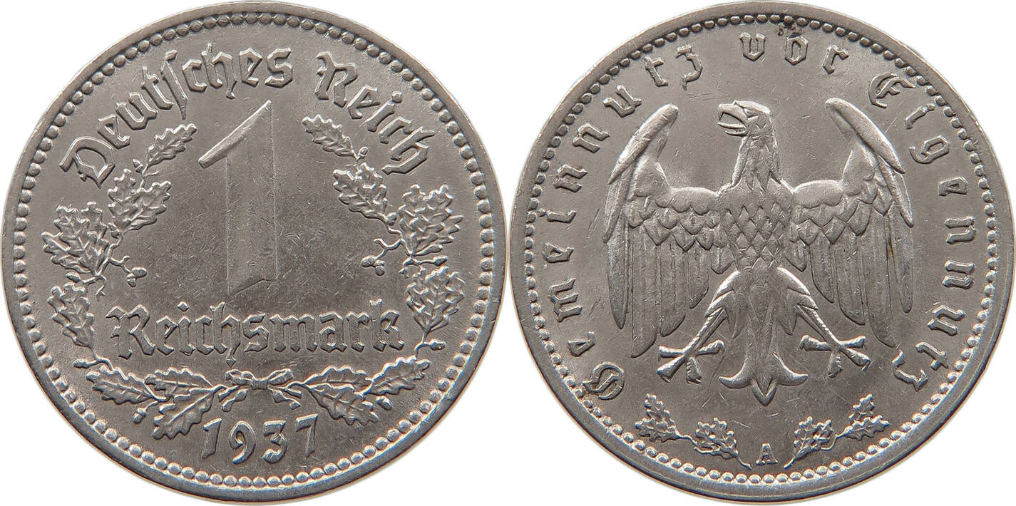 DRITTES REICH MARK 1937 A SS | MA-Shops