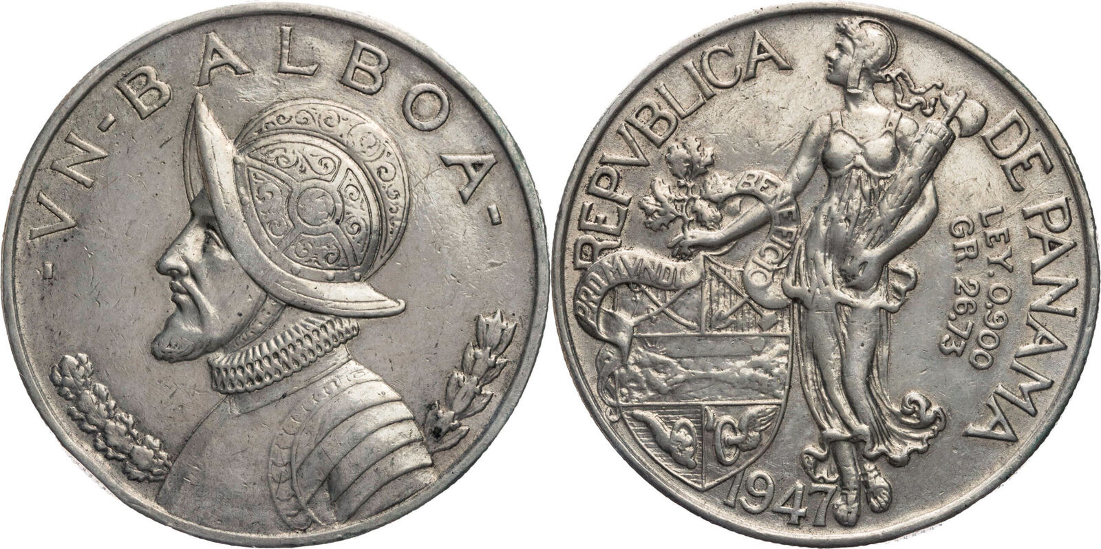 Panama 1 Balboa 1947 Vasco Nunez de Balboa ss | MA-Shops