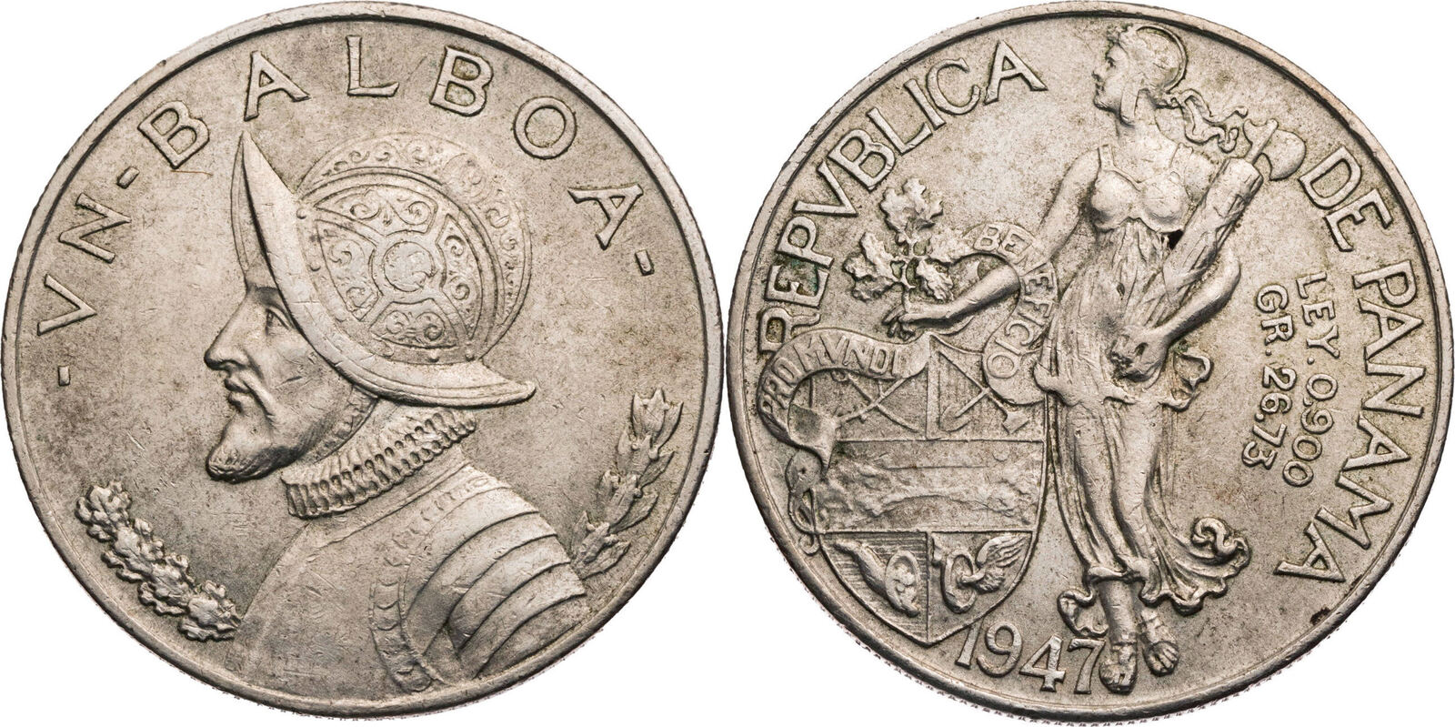 Panama 1 Balboa 1947 Vasco Nunez de Balboa ss | MA-Shops