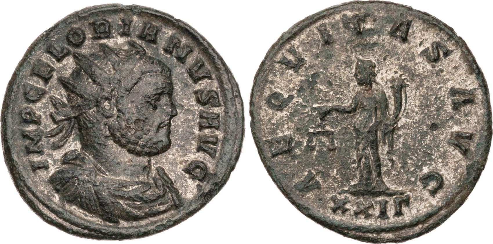 Römische Kaiserzeit Antoninian 276 n. Chr. Florianus, Büste / AEQVITAS ...