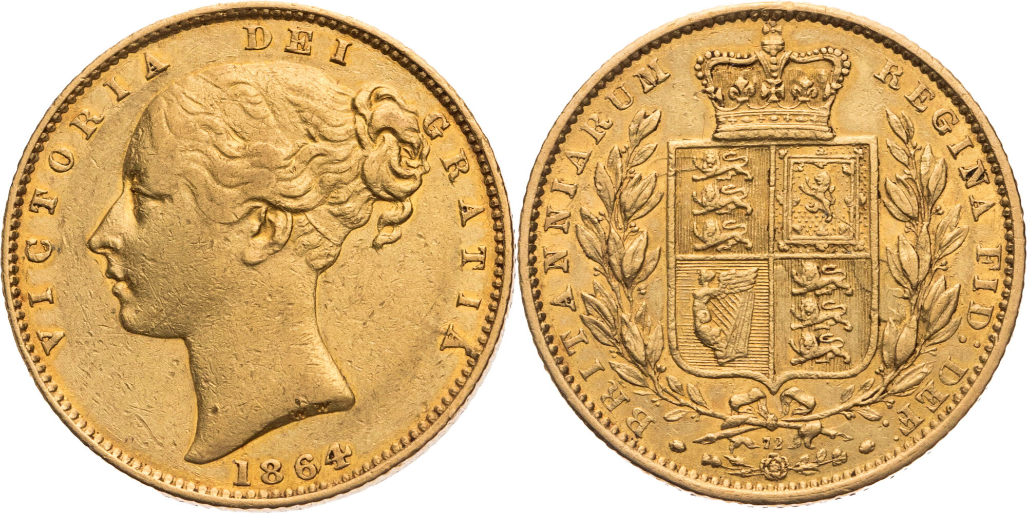 Großbritannien 1 Sovereign 1864 Victoria (1837-1901) - Kursmünze (1838 ...