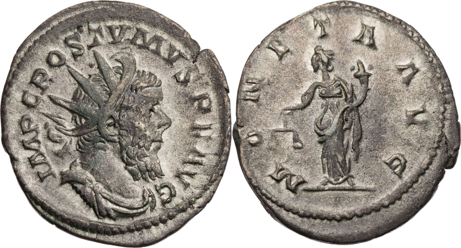 Gallisches Sonderreich Antoninian 262-265 n. Chr. Postumus, Köln, Büste ...