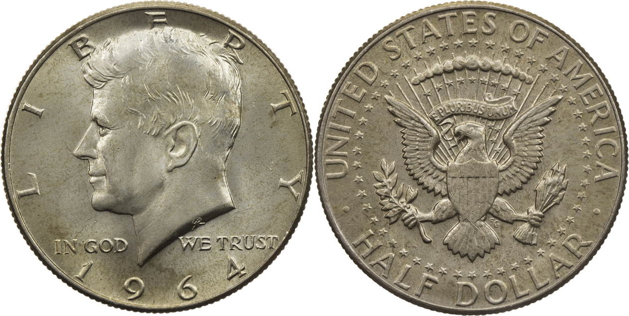 USA 1964 Half Dollar "Kennedy" vz-st | MA-Shops