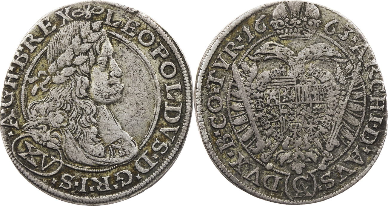 RDR 15 Kreuzer 1663 Leopold I. (1657-1705) Wien ss | MA-Shops