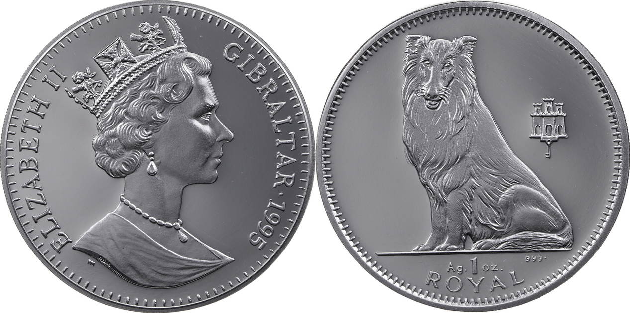 Gibraltar 1 Royal 1995 Queen Elizabeth II. - Collie PP | MA-Shops