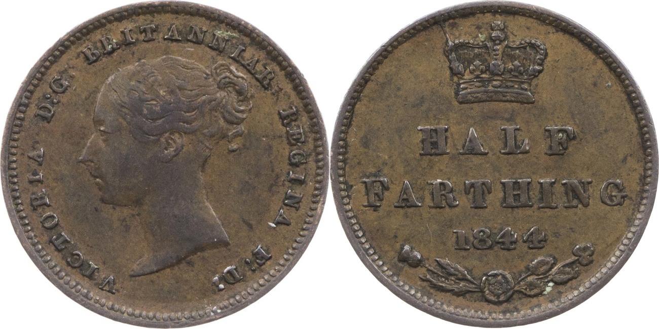Großbritannien Half Farthing 1844 Queen Victoria (1837-1901) s-ss | MA ...