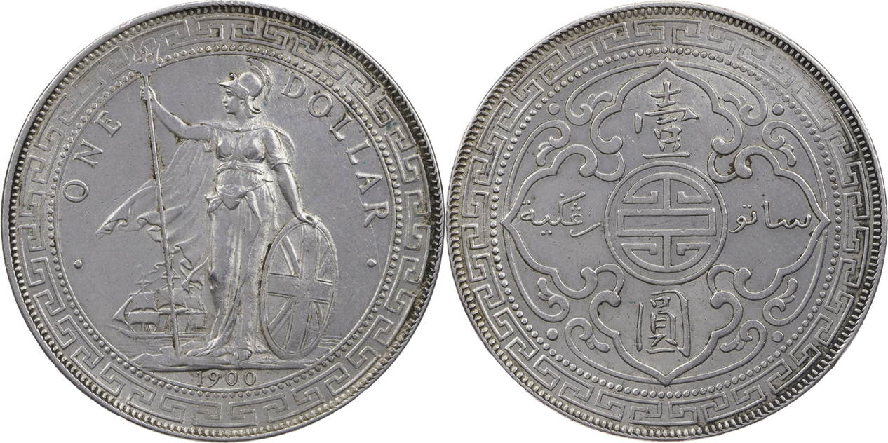 Großbritannien 1900 British Trade Dollar ss-vz | MA-Shops