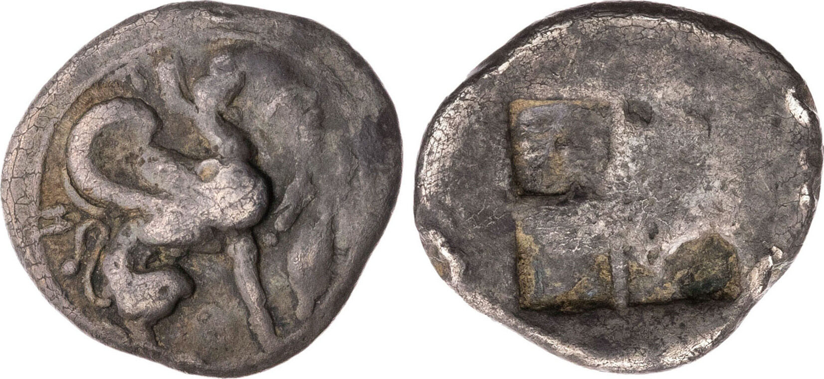 Ionien Trihemiobol um 478-449 v. Chr. Teos, Greif / viergeteiltes ...