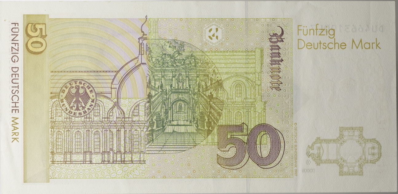 Bundesrepublik Deutschland 50 DM 2.01.1996 DM-Schein 4. Serie ...